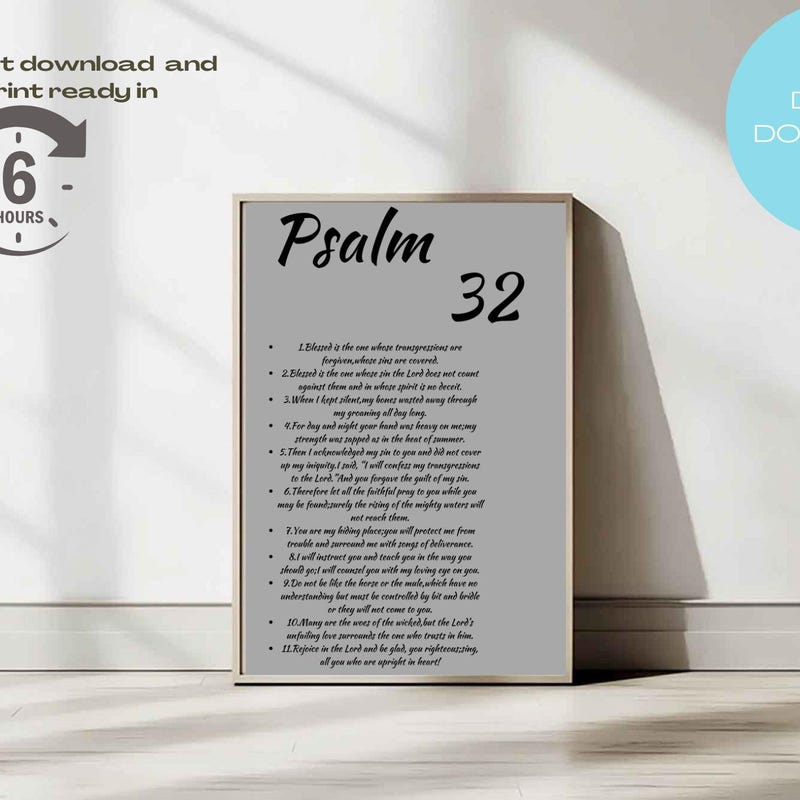 Psalm 32 - Etsy