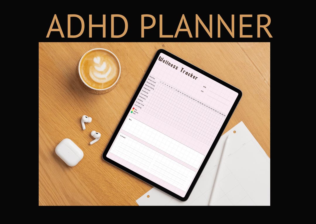 ADHD Digital Planner, Undated ADHD Planner, iPad & Android Digital ...
