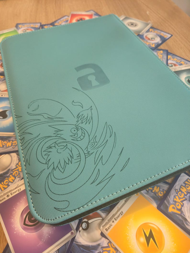 Phantasmal Flames Engraved Binder – Blue Vaultx Exotec - Etsy