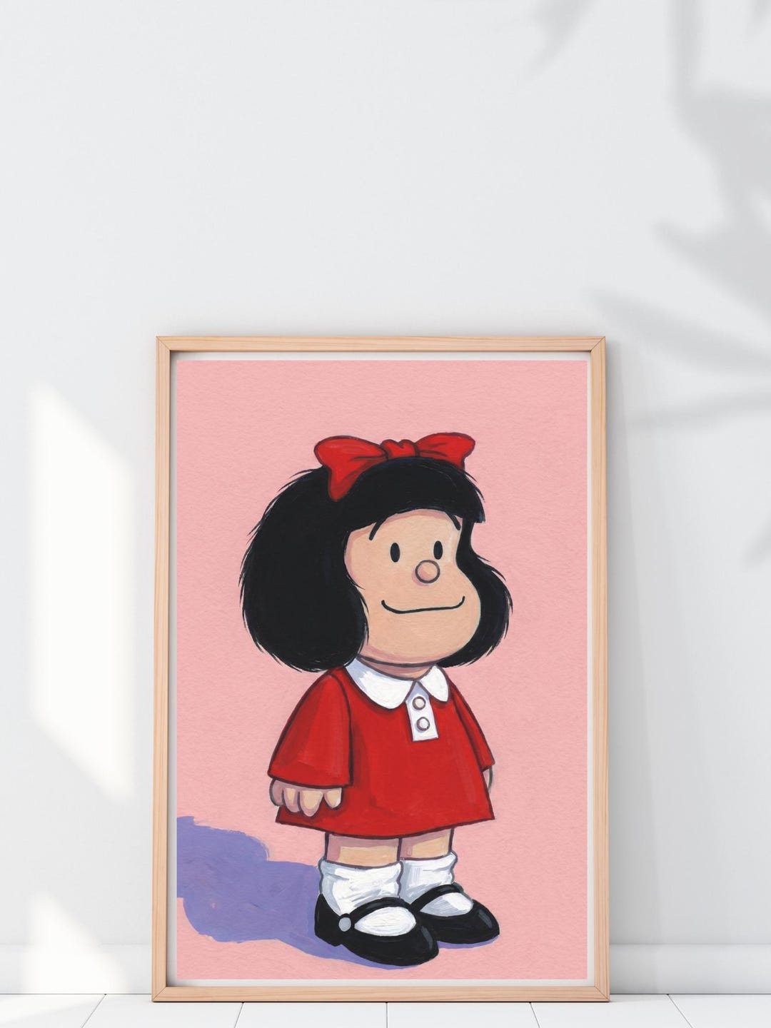 Mafalda Poster — Mafalda Quino Minimal Art | Gouache Art | Digital ...
