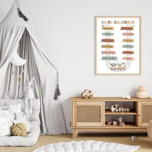 Hijri Calendar for Kids | Islamic Months Train Poster | Printable Wall ...