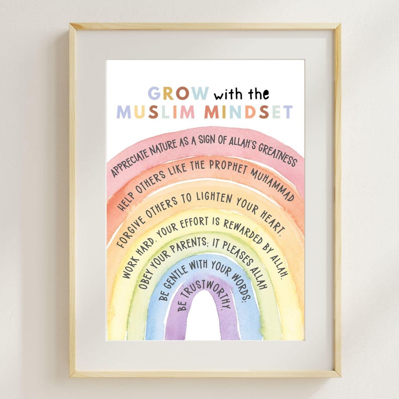 Muslim Kids Affirmations Art: Islamic Home Decor (digital Download) - Etsy