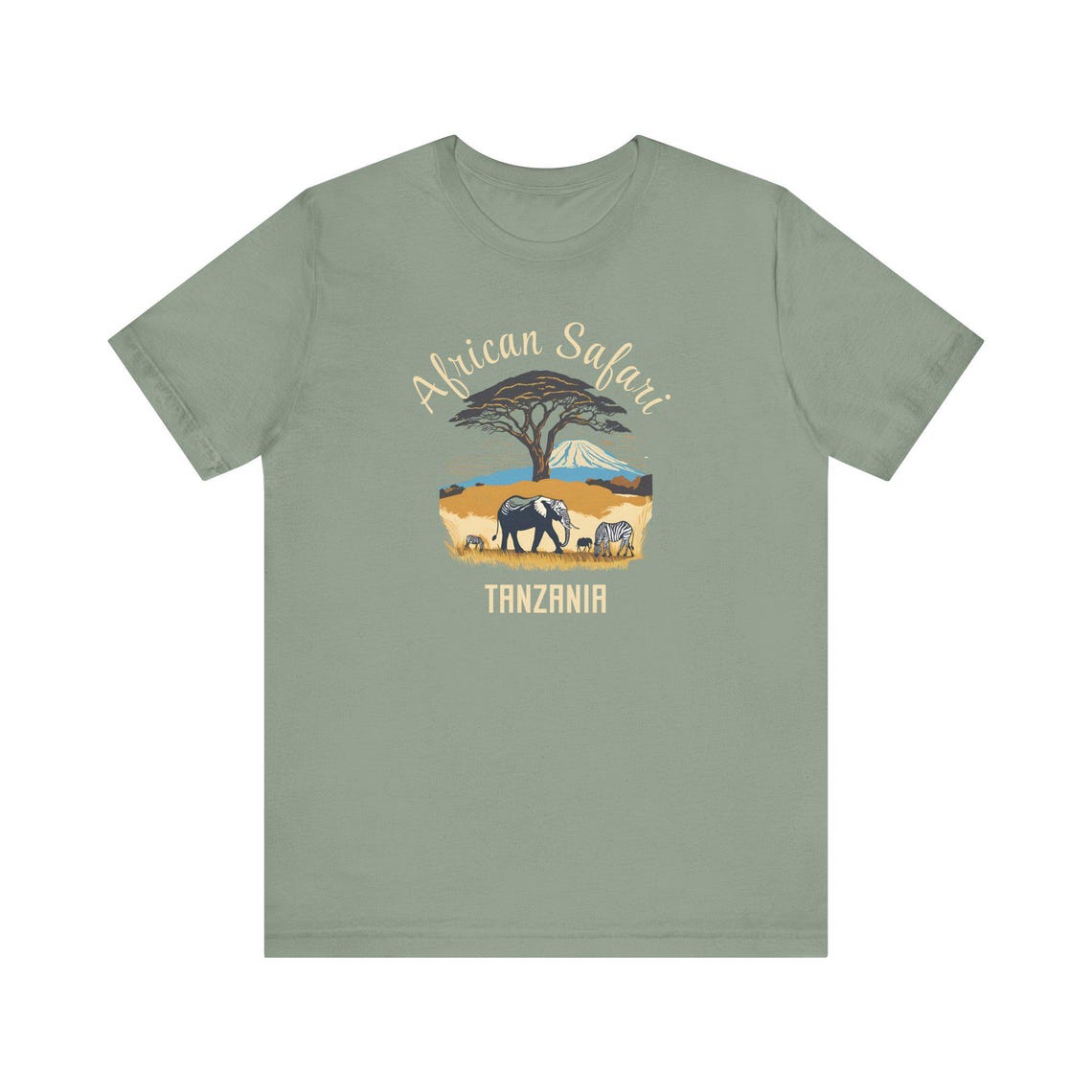 African Safari T-shirt, Wildlife Adventure Tee, Tanzania Souvenir - Etsy