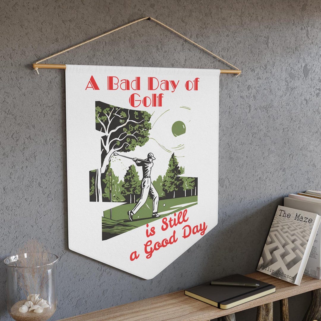 Vintage Golf Pennant Banner: Funny Golfing Wall Art Decor - Etsy