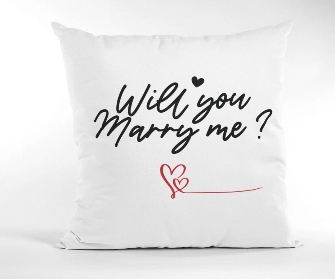 Proposal Pillow: Romantic Engagement Gift Decor - Etsy