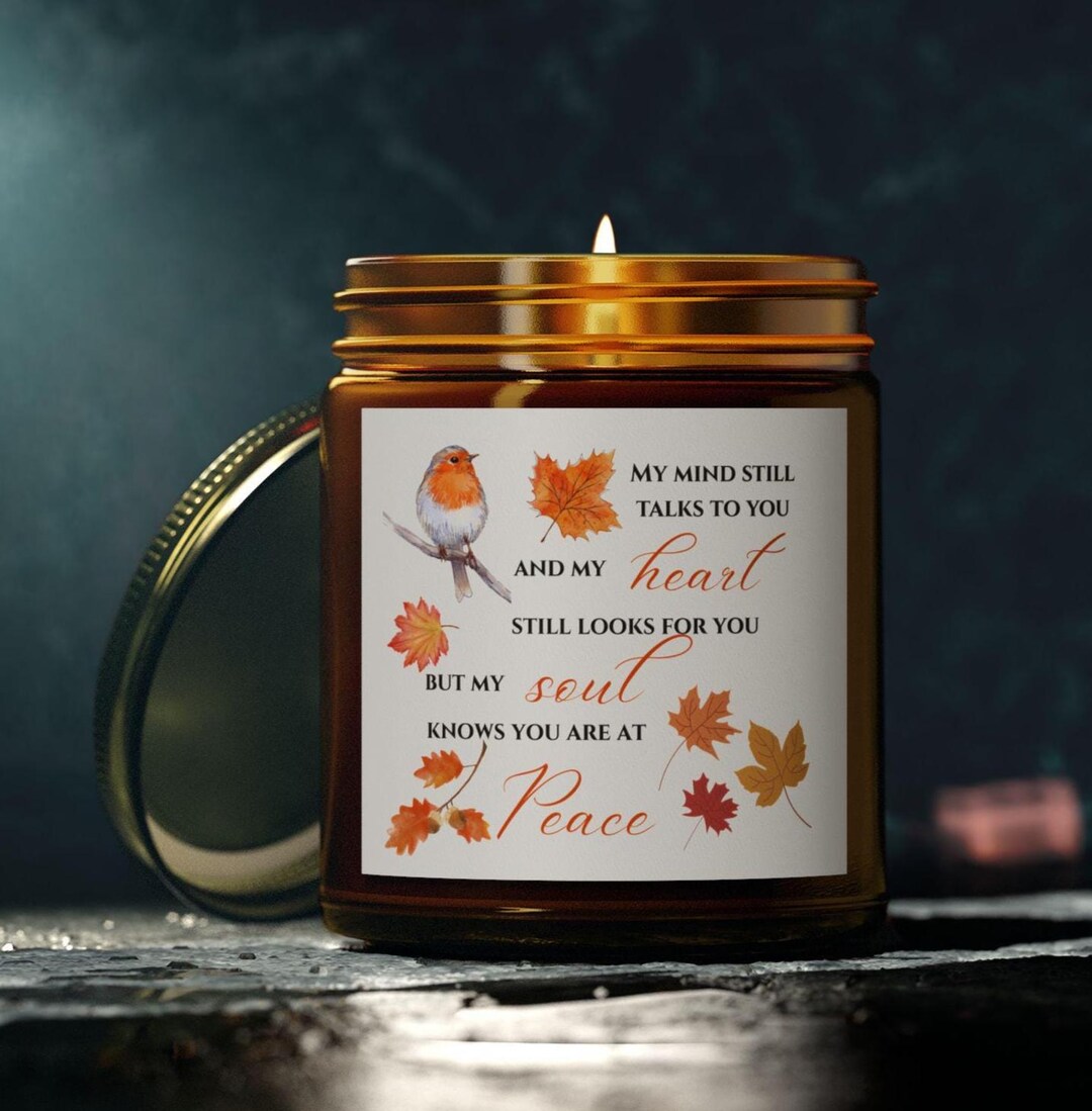 Memorial Candle for Rememberence of Loved One - Scented Candle, Coconut ...