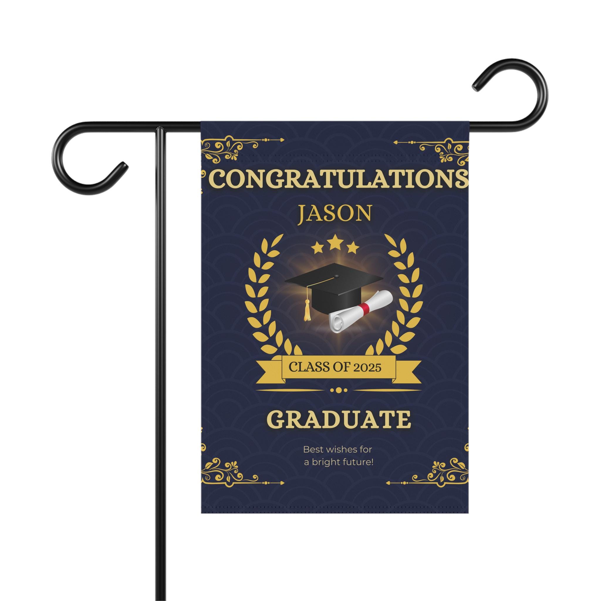 Custom Graduation College Yard Flag, Custom College Sign Garden Flag ...