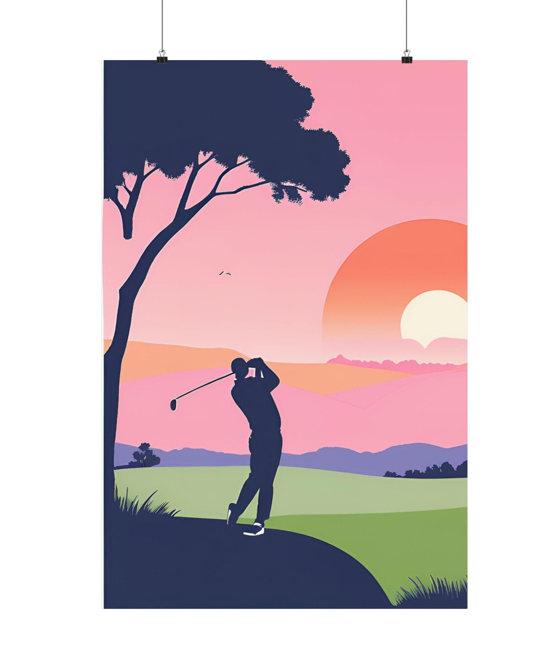 Vintage Golf Poster: Fairway Wall Art Print - Etsy