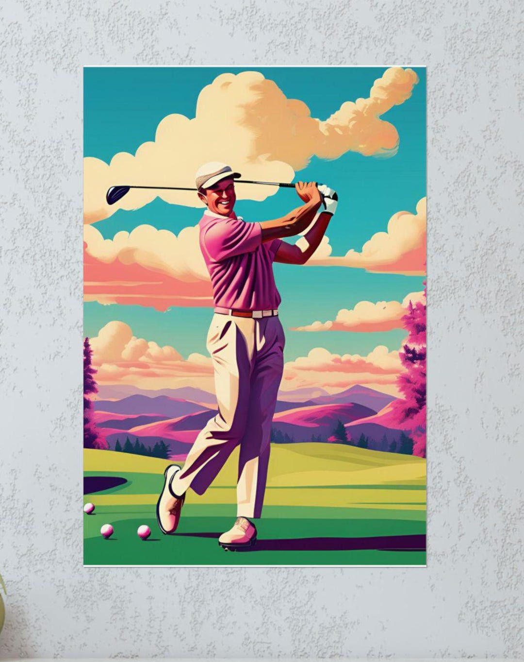 Vintage Golf Art Print: Fairway Elegance Poster - Etsy UK