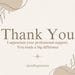 Beige Watercolor Floral Thank You Card, Canva Editable Thank You Card ...