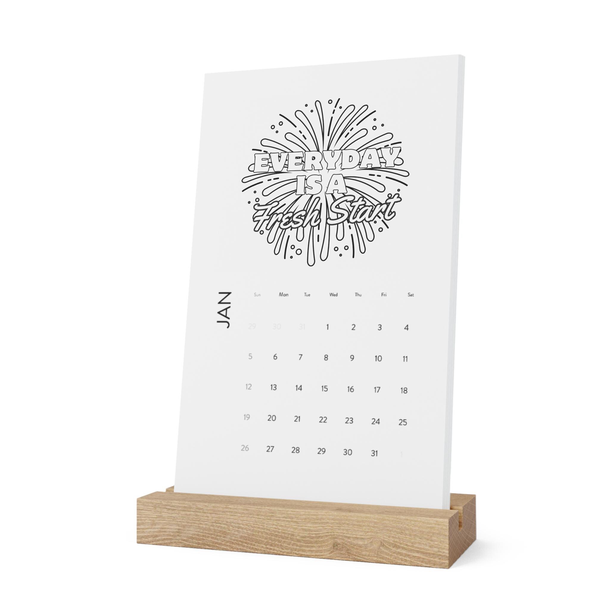 Color Your Year With Self-love 2025: A Coloring Calendar With ...