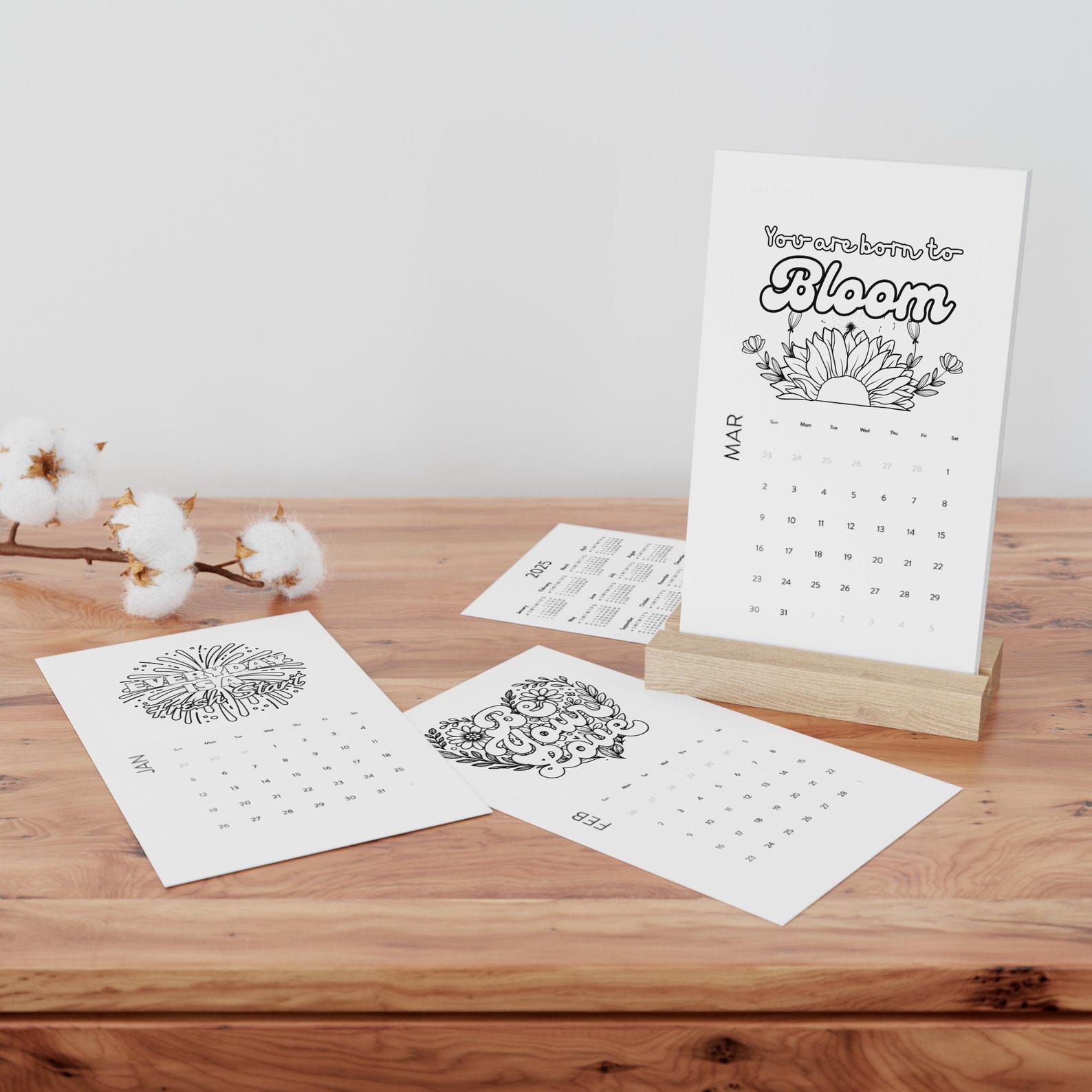 Color Your Year With Self-love 2025: A Coloring Calendar With ...
