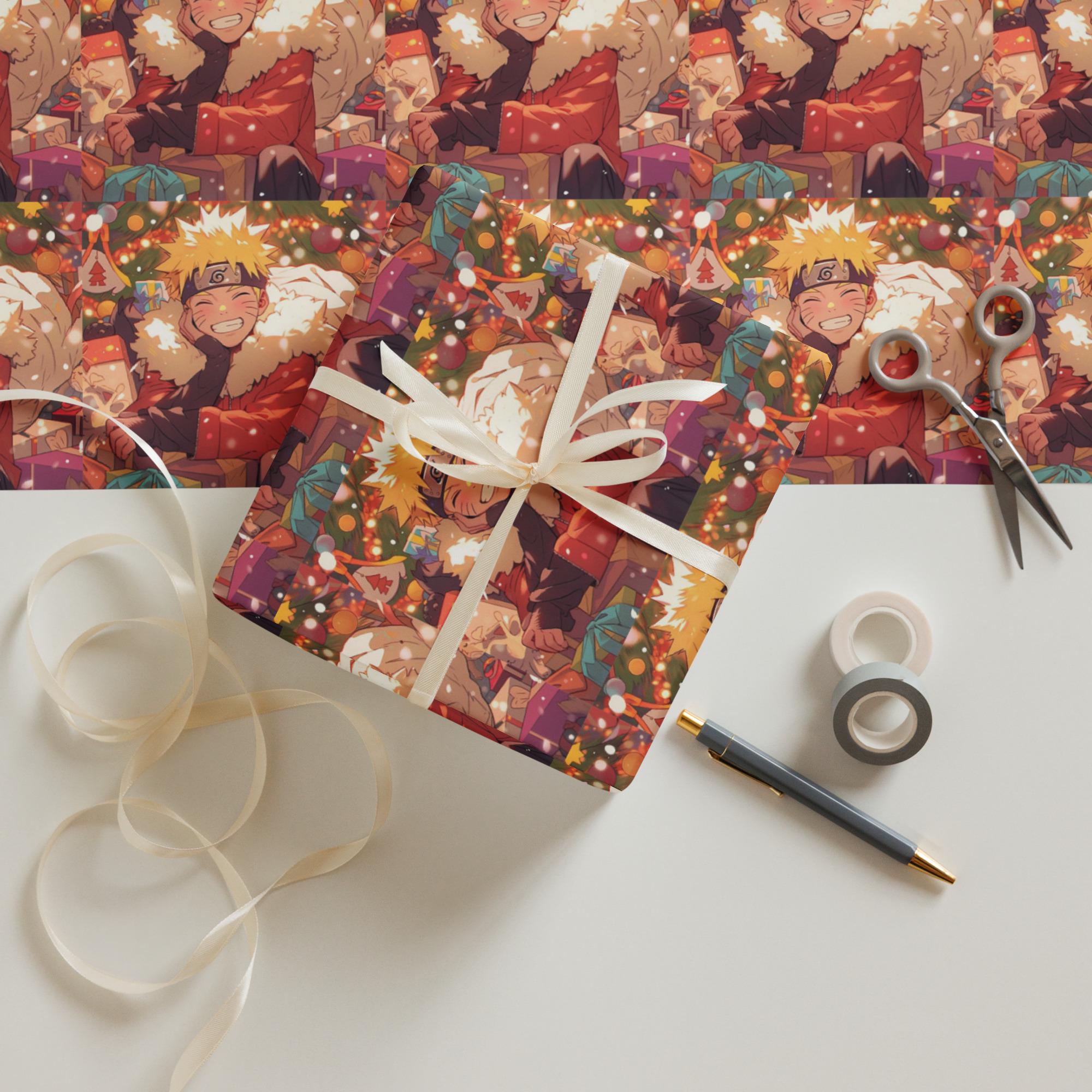 Naruto Christmas Wrapping Paper Sheets - Etsy