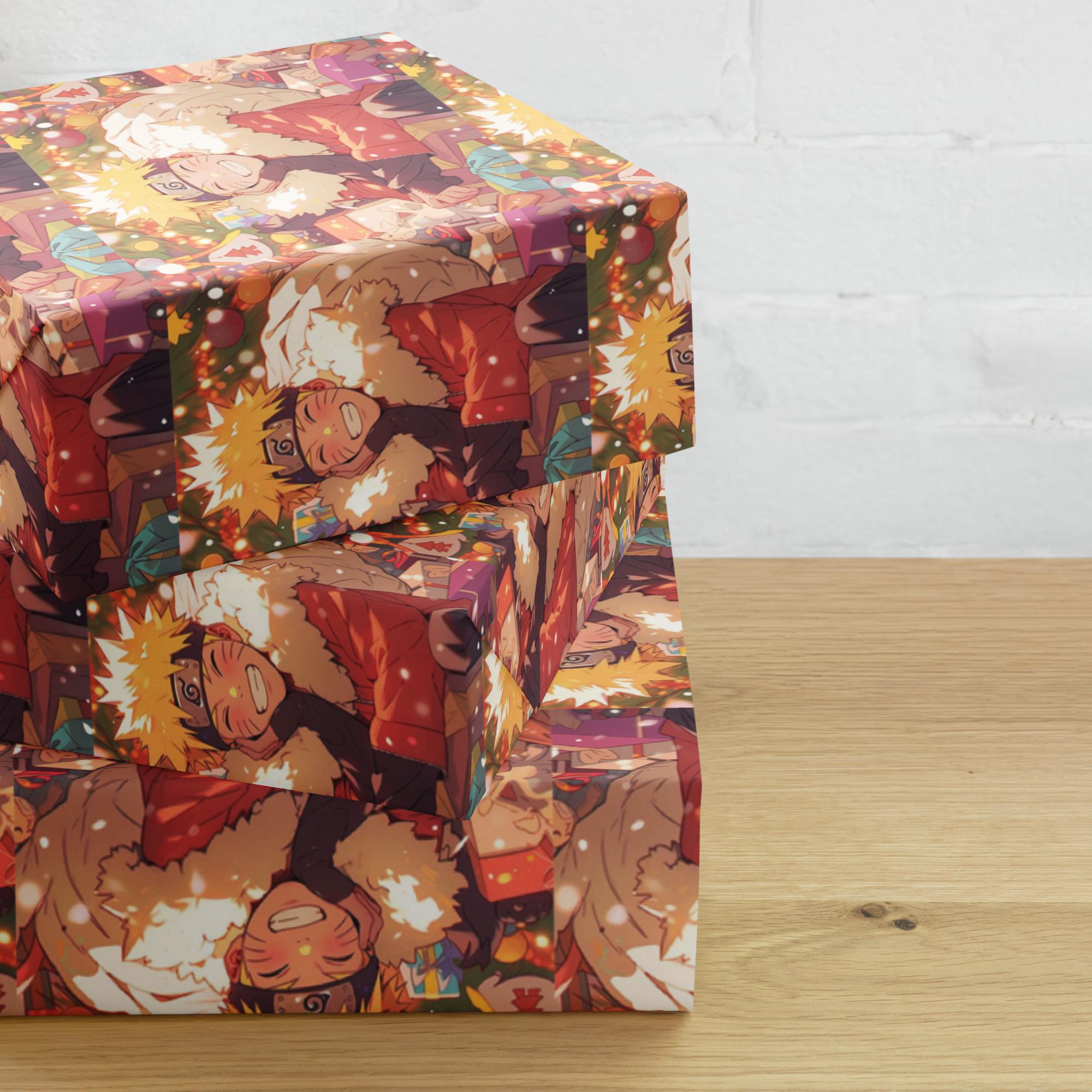Naruto Christmas Wrapping Paper Sheets - Etsy