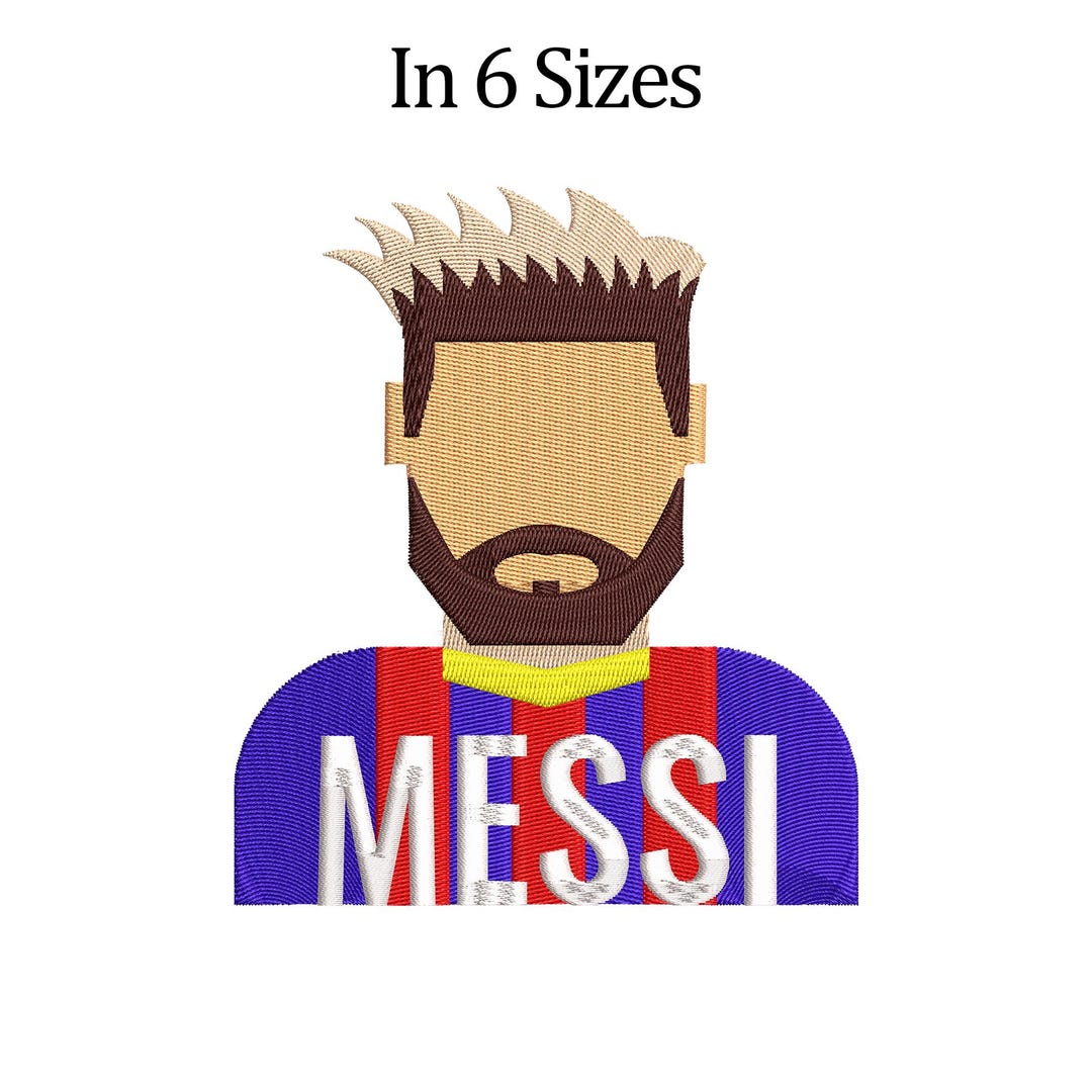 Lionel Messi Embroidery Design, Soccer Embroidery, Digital Download ...