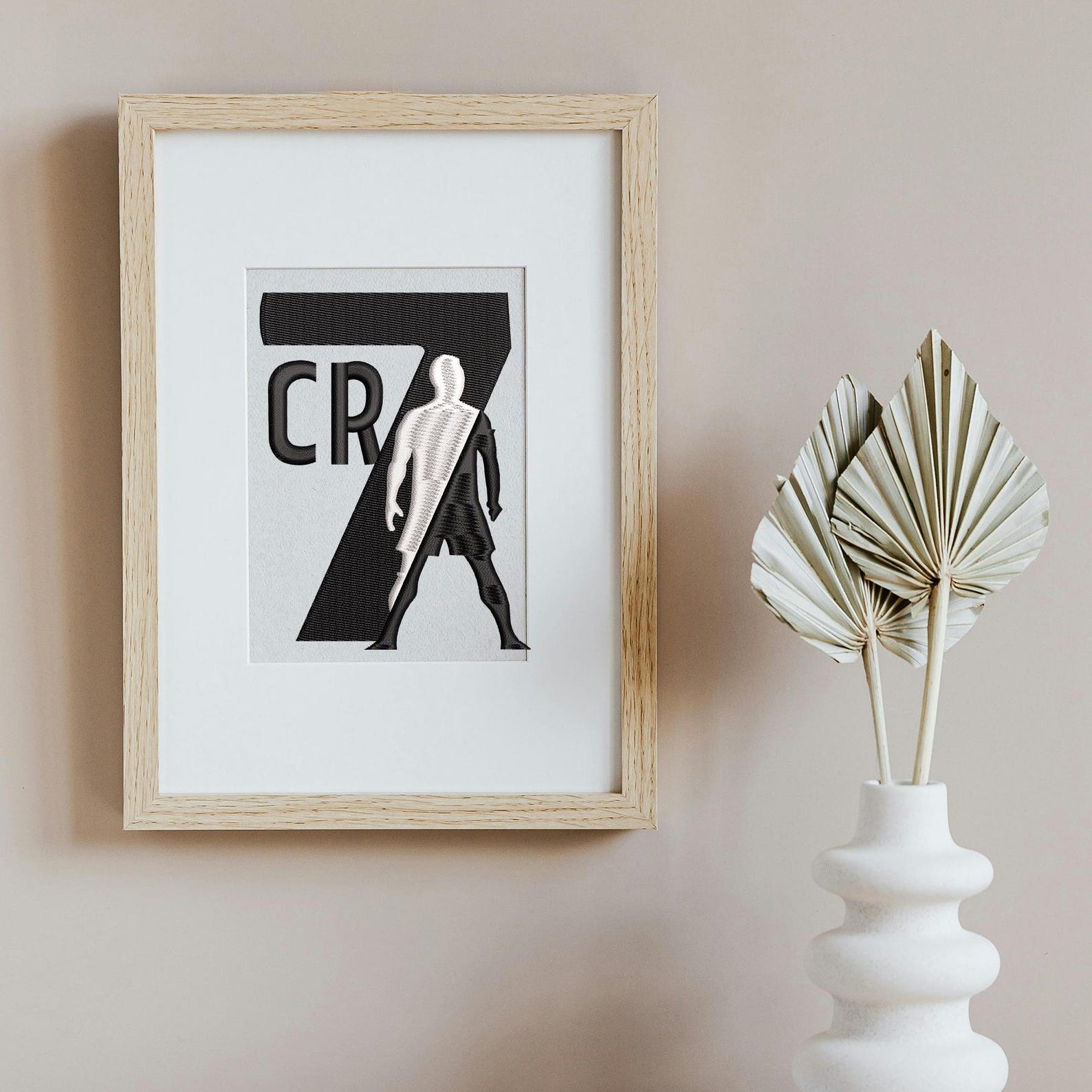 Cristiano Ronaldo Embroidery Design, CR7 Design, Soccer Embroidery ...