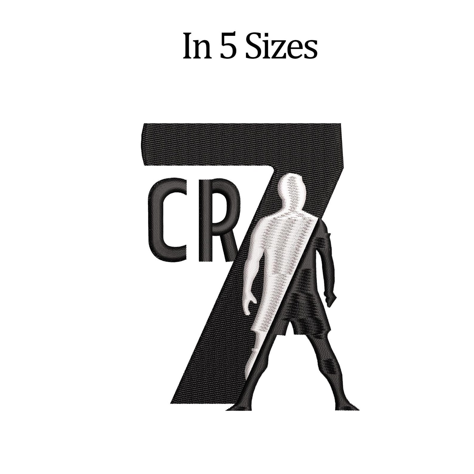 Cristiano Ronaldo Embroidery Design, CR7 Design, Soccer Embroidery ...