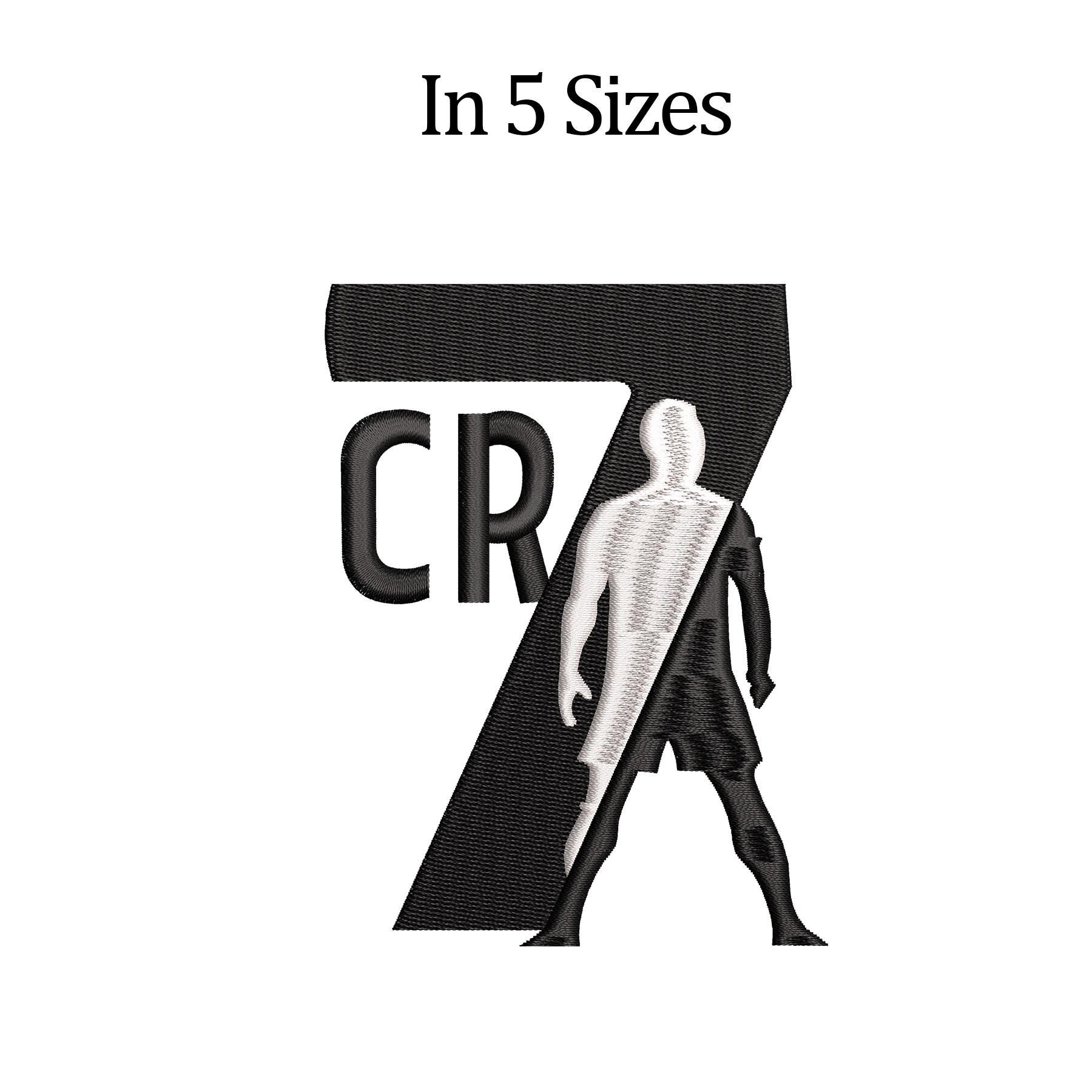 Cristiano Ronaldo Embroidery Design, CR7 Design, Soccer Embroidery ...