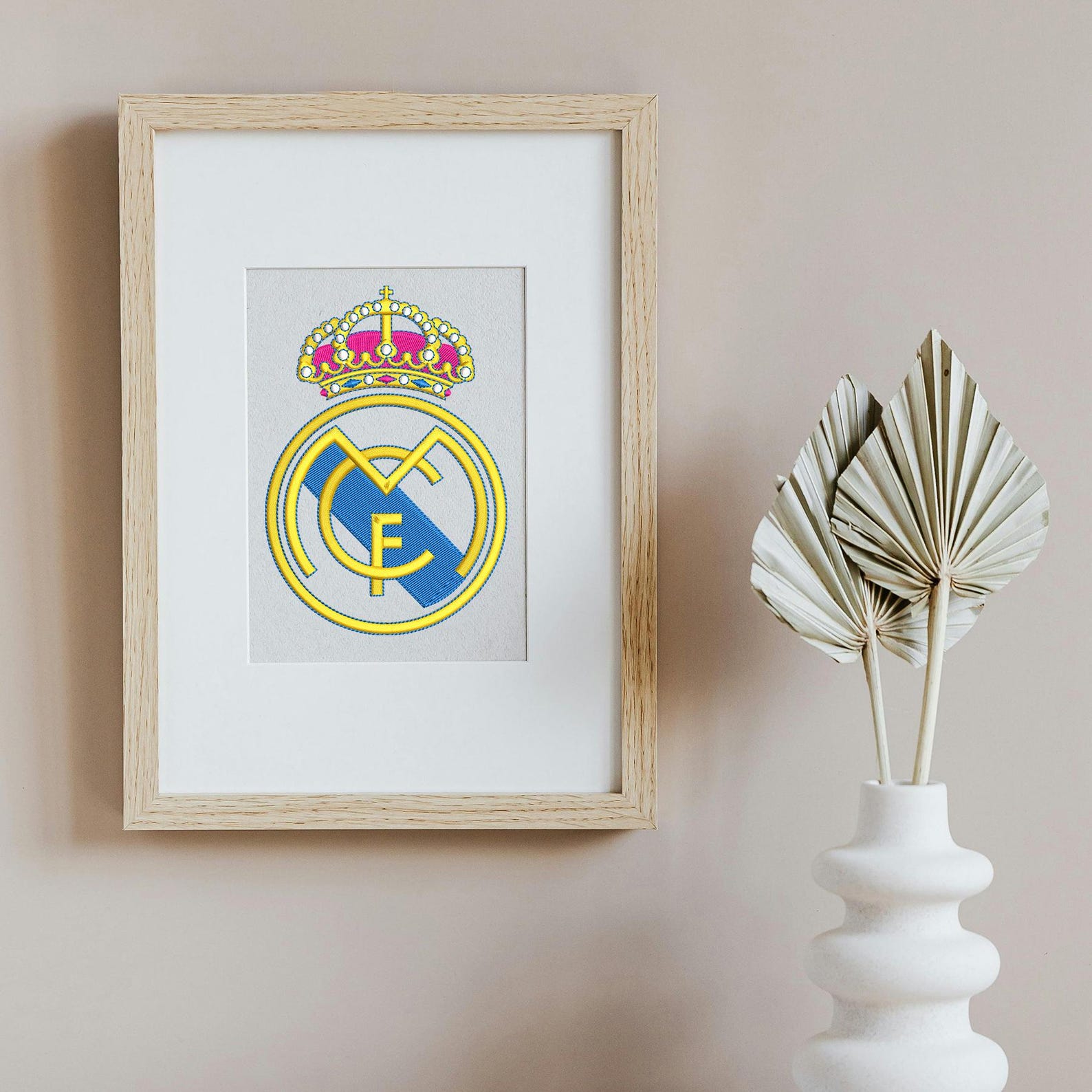 Real Madrid Embroidery Design: Football Club Logo (digital Download) - Etsy