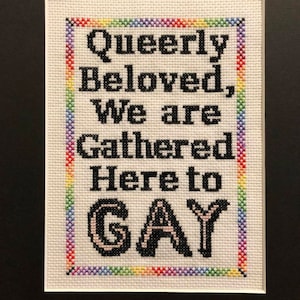 PATTERN Queerly Beloved Cross Stitch (Instant Download) - Etsy