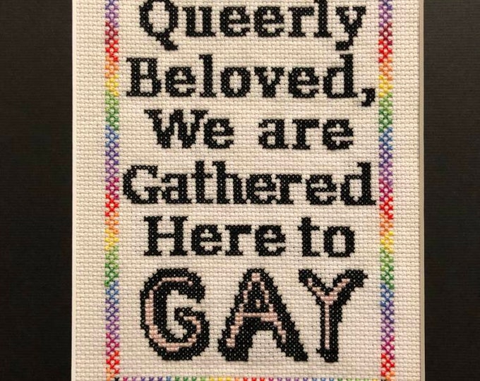 PATTERN | Queerly Beloved Cross Stitch - Etsy