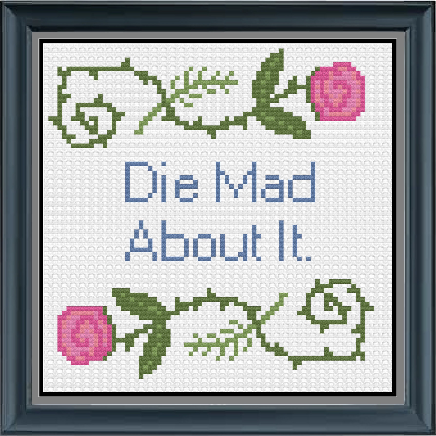 PATTERN Die Mad About It Small Cross Stitch Pattern - Etsy