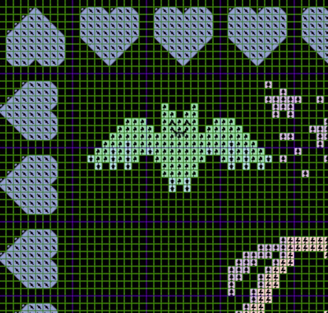 PATTERN Pastel Goth Cross Stitch Pattern - Etsy