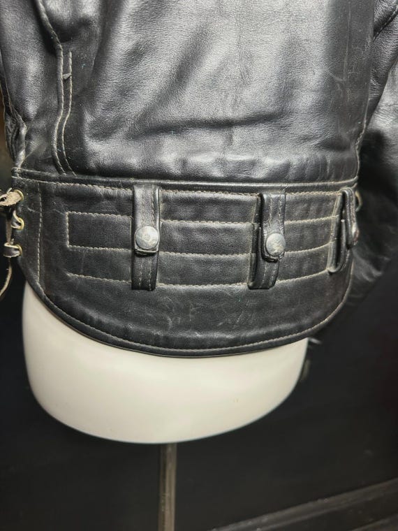 Vintage Langlitz Leather Motorcycle Jacket Mens Women… - Gem