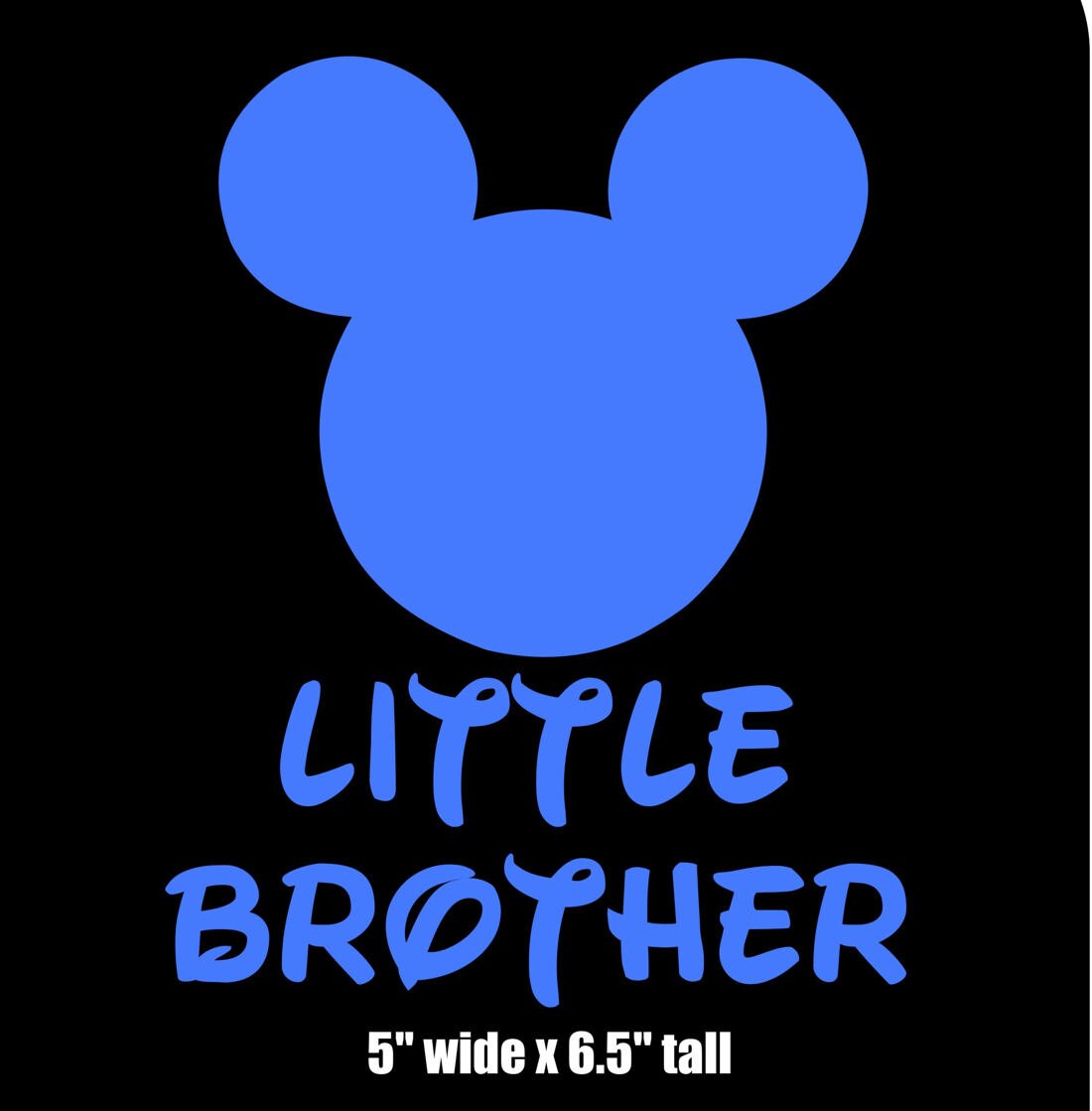 Mickey Mouse Little Brother SVG JPEG instant digital file | Etsy
