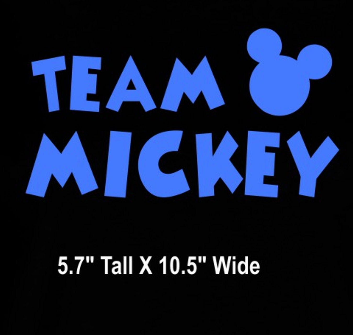 10.5 Men's Team Mickey Mouse Iron on Vinyl Transfer - Etsy