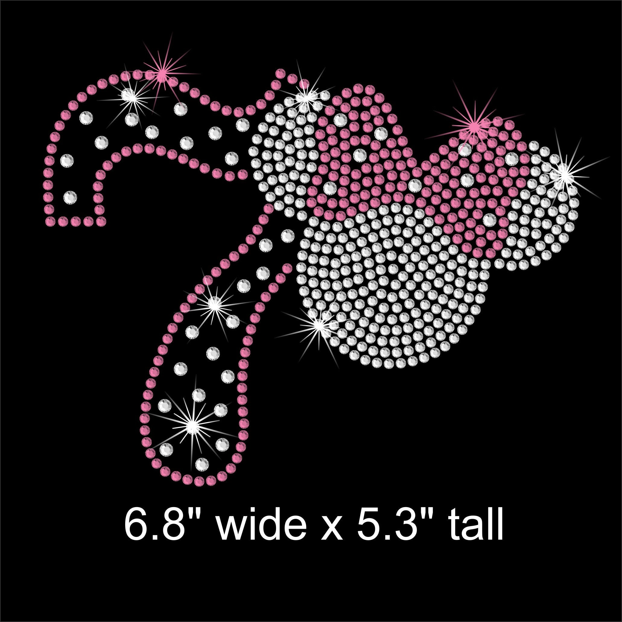 Minnie Mouse 7th Birthday Iron on Rhinestone Transfer Your Color Choice ...