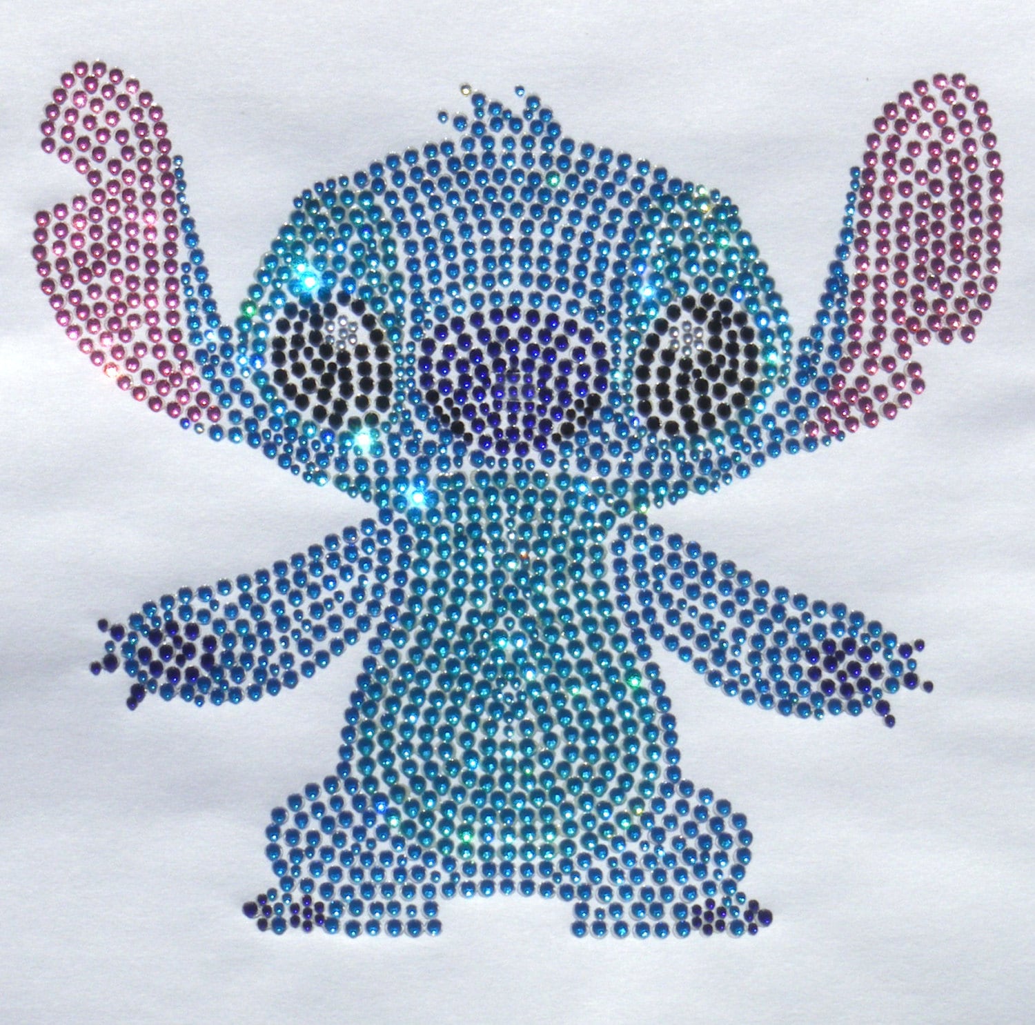 7.2 Stitch Iron on Rhinestone Transfer Applique Patch - Etsy