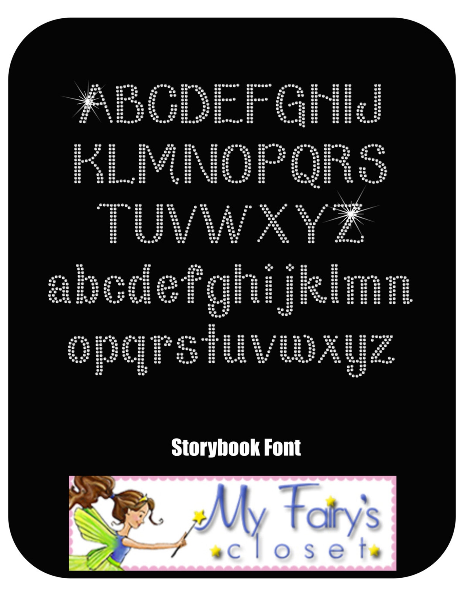 Big Storybook Font Iron on NAME Transfer Alphabet Letters PERSONALIZED ...