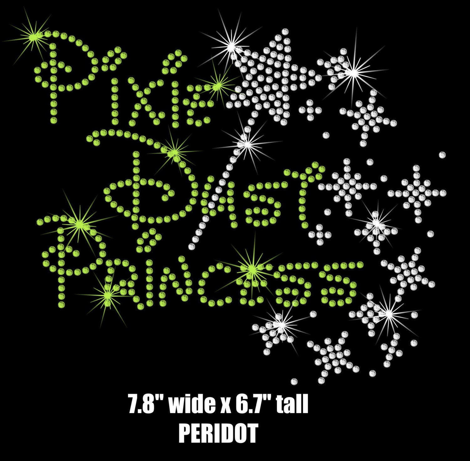 Pixie Dust Princess Disney Iron on Rhinestone Transfer Bling - Etsy
