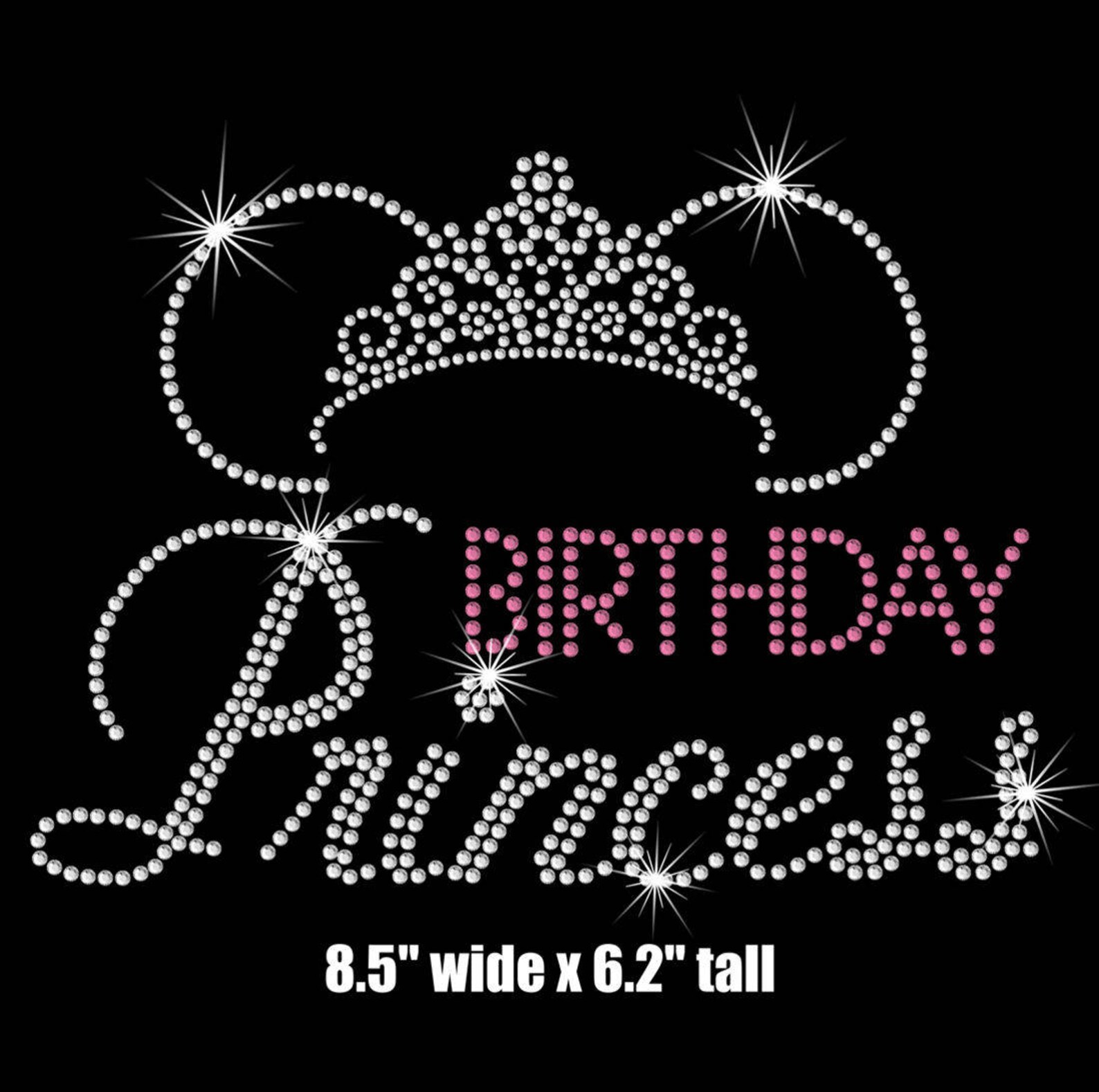 Minnie Mouse Tiara Birthday Princess Iron on Rhinestone - Etsy