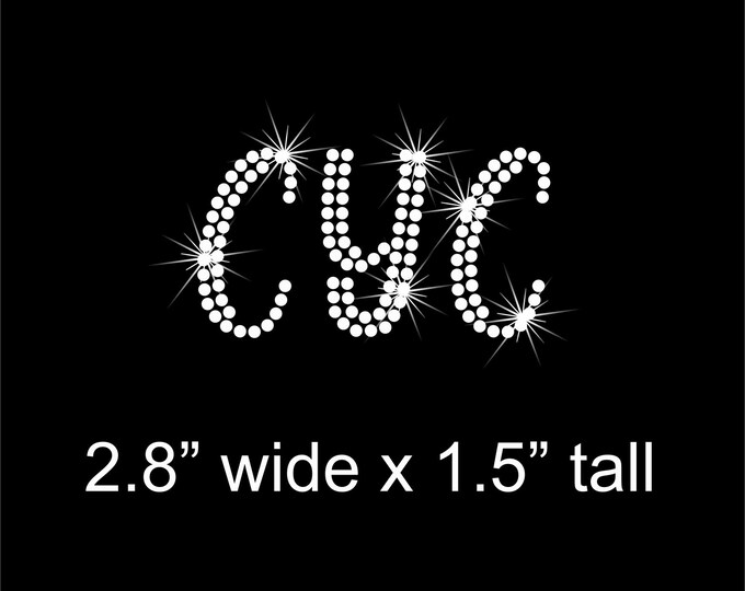 Reserved-eleven CYC Rhinestone Transfers-4 Cobalt, 2 Crystal Clear, 1 ...