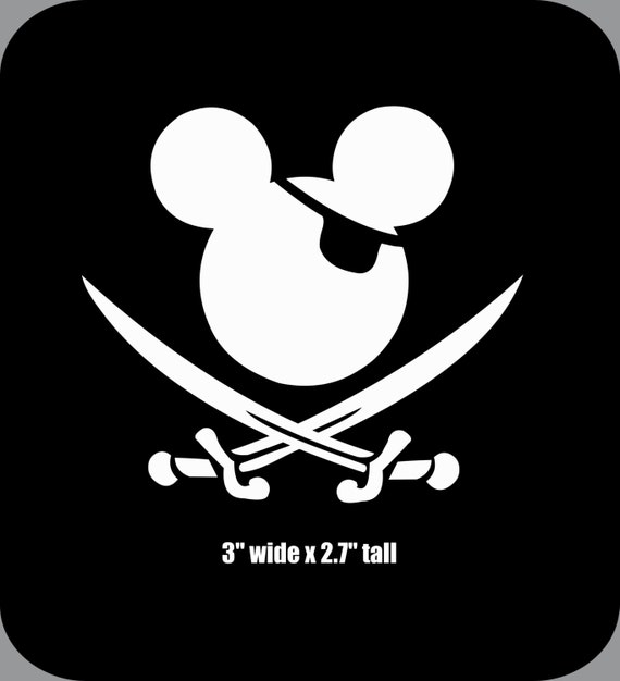 3 Boys Mickey Mouse Pirate & Swords Iron on Vinyl | Etsy