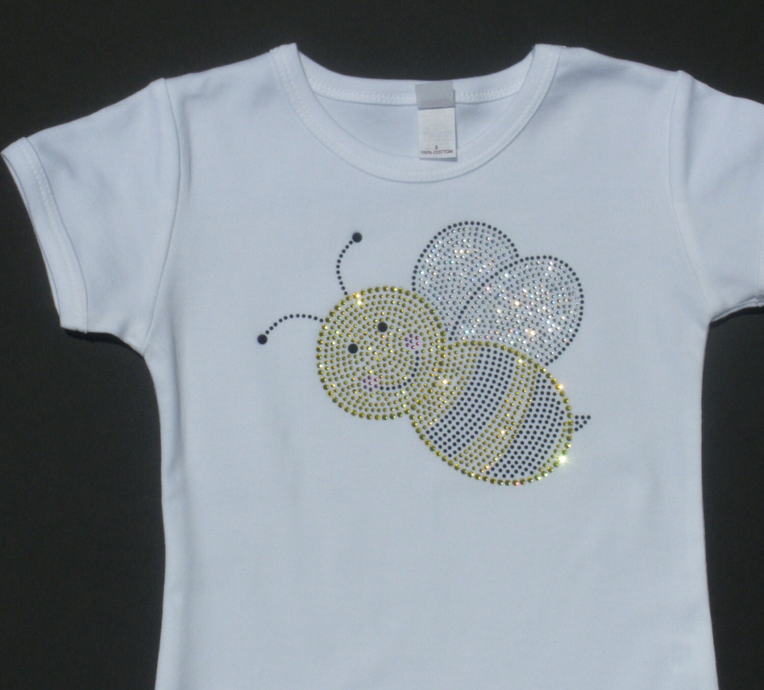 6.5 Inch Bumble Bee Rhinestone Iron on Transfer for Bumblebee - Etsy