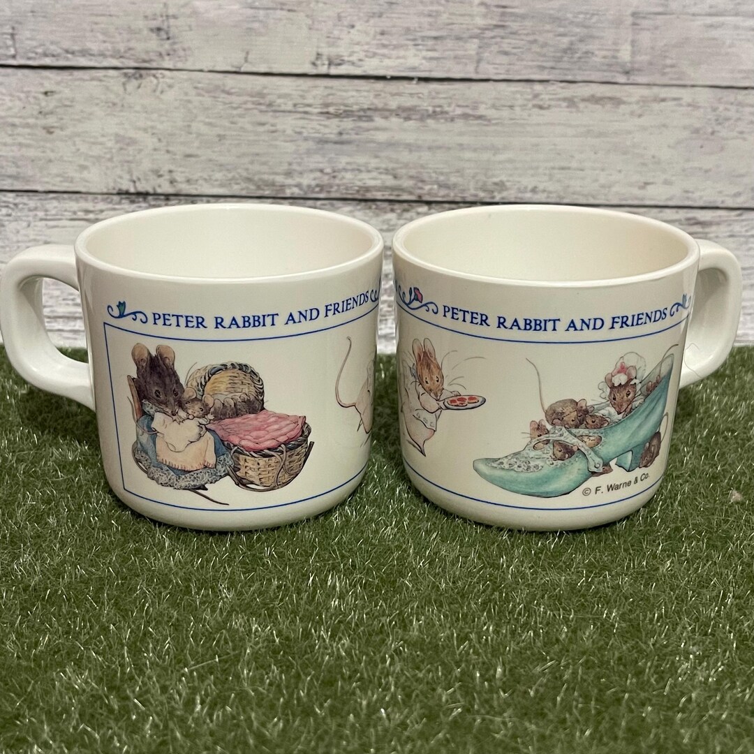 Vintage Peter Rabbit Children Cups Set of 2 - Etsy