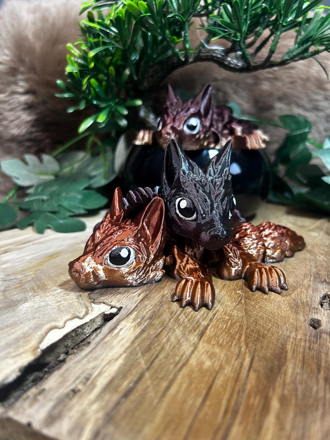 Articulated Wolf Pup Flexi 3D Print Fidget - Etsy