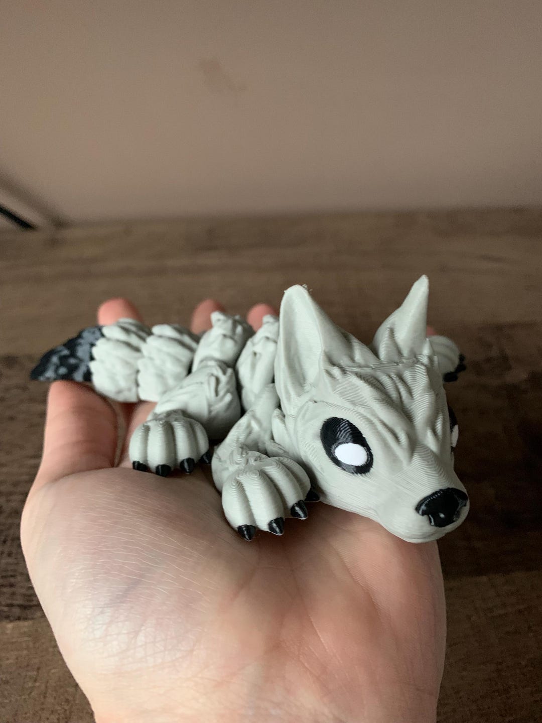 Wolf Pup Fidget Design Stress Relief & Collectible Gift Unique Desk ...
