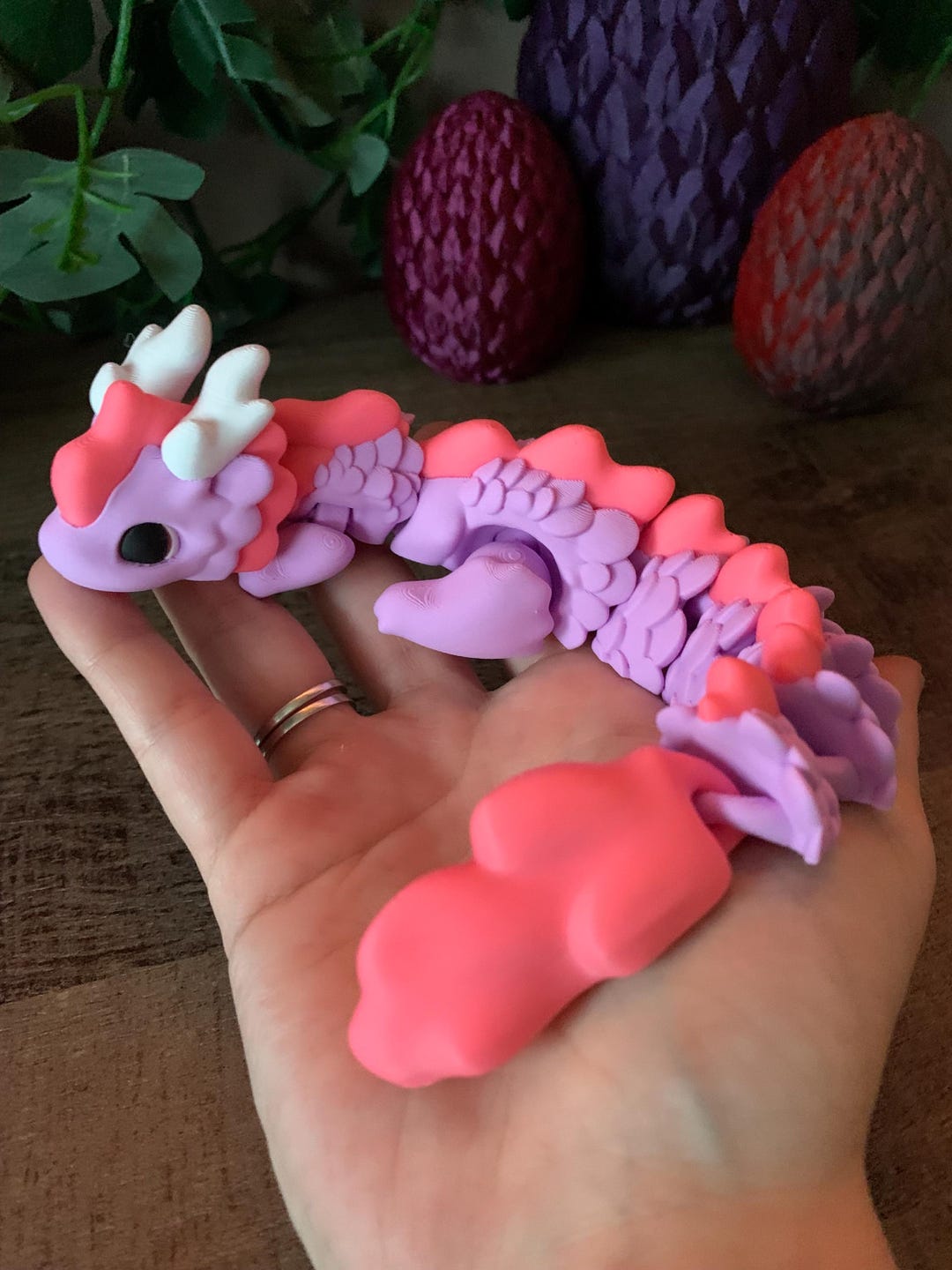 3D Printed Flexi Dragon Articulated Dragon Toy Fantasy Fidget Gift ...