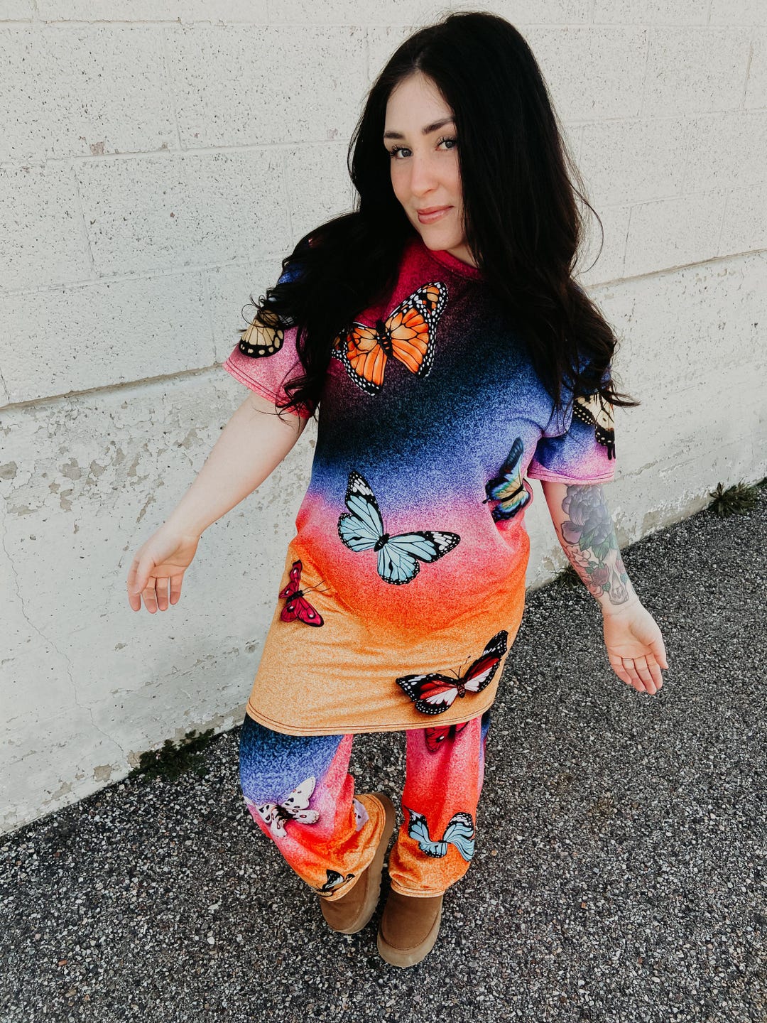 Butterfly Effect T-shirt Dress,maximalist Clothing,dopamine Clothing ...