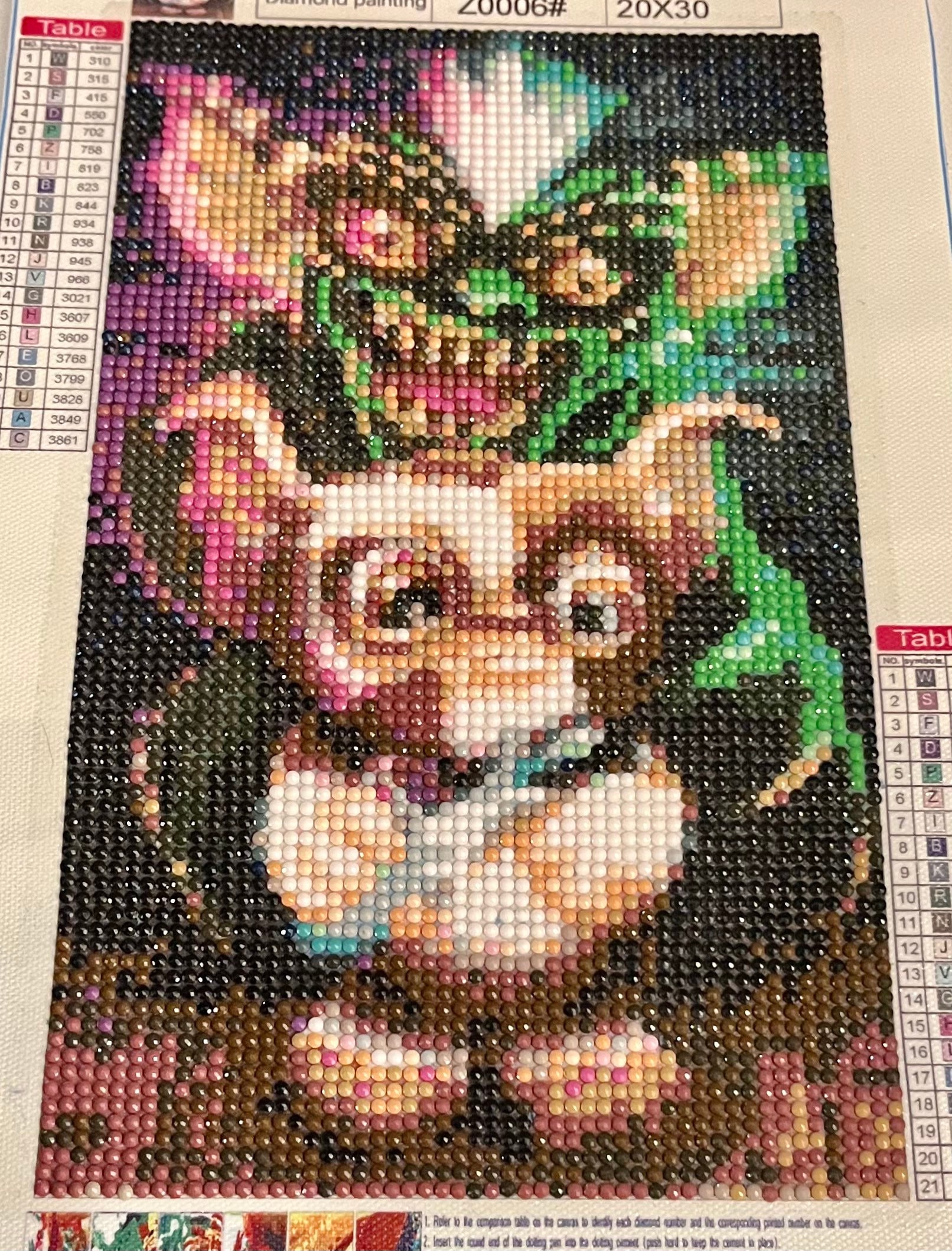 Completed Diamond Art Painting - Gremlins (spike and Gizmo) Small ...