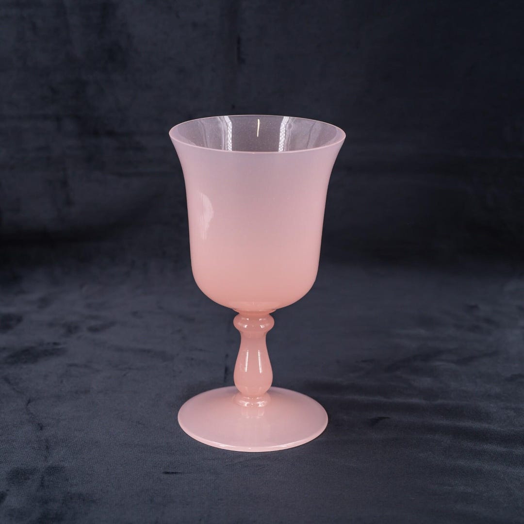 French Pink Opaline Glass Goblet PORTIEUX VALLERYSTHAL - Etsy
