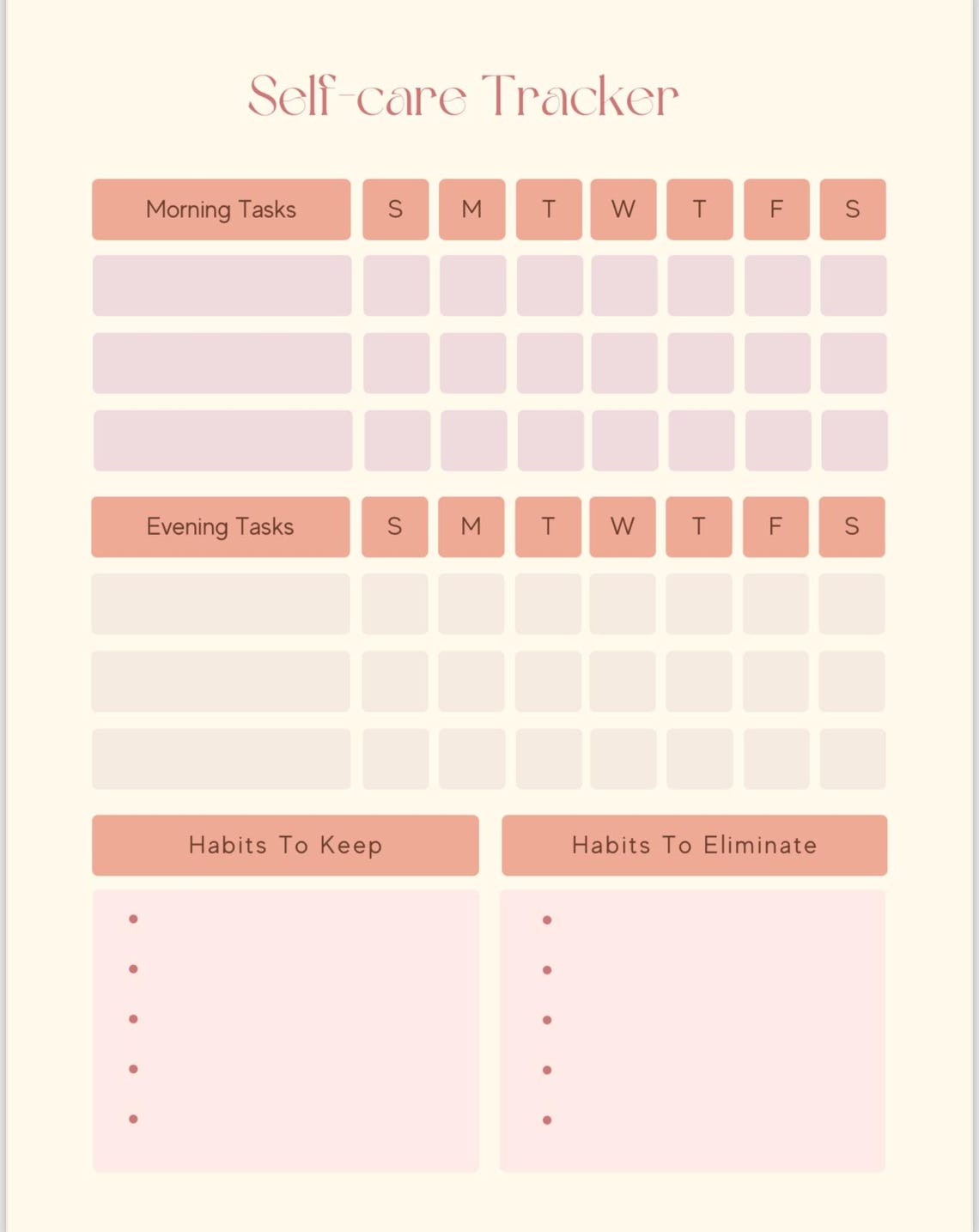 Digital Prints Planner Journal Self Care Mental Health - Etsy