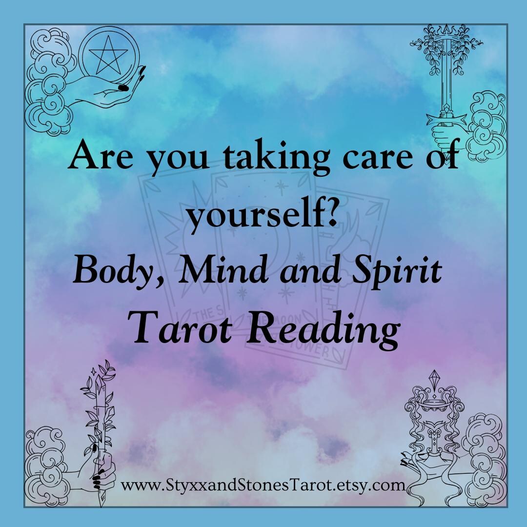 Self Care Tarot Card Reading. Are You Taking Care of Your Body, Mind ...