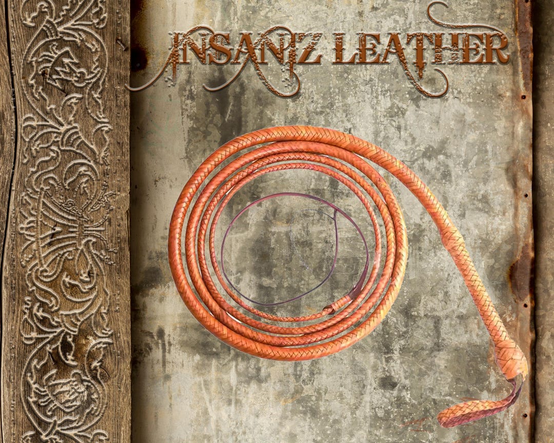 Kangaroo Leather Bullwhip for Equestrian Whip for Adults Whip Practice ...