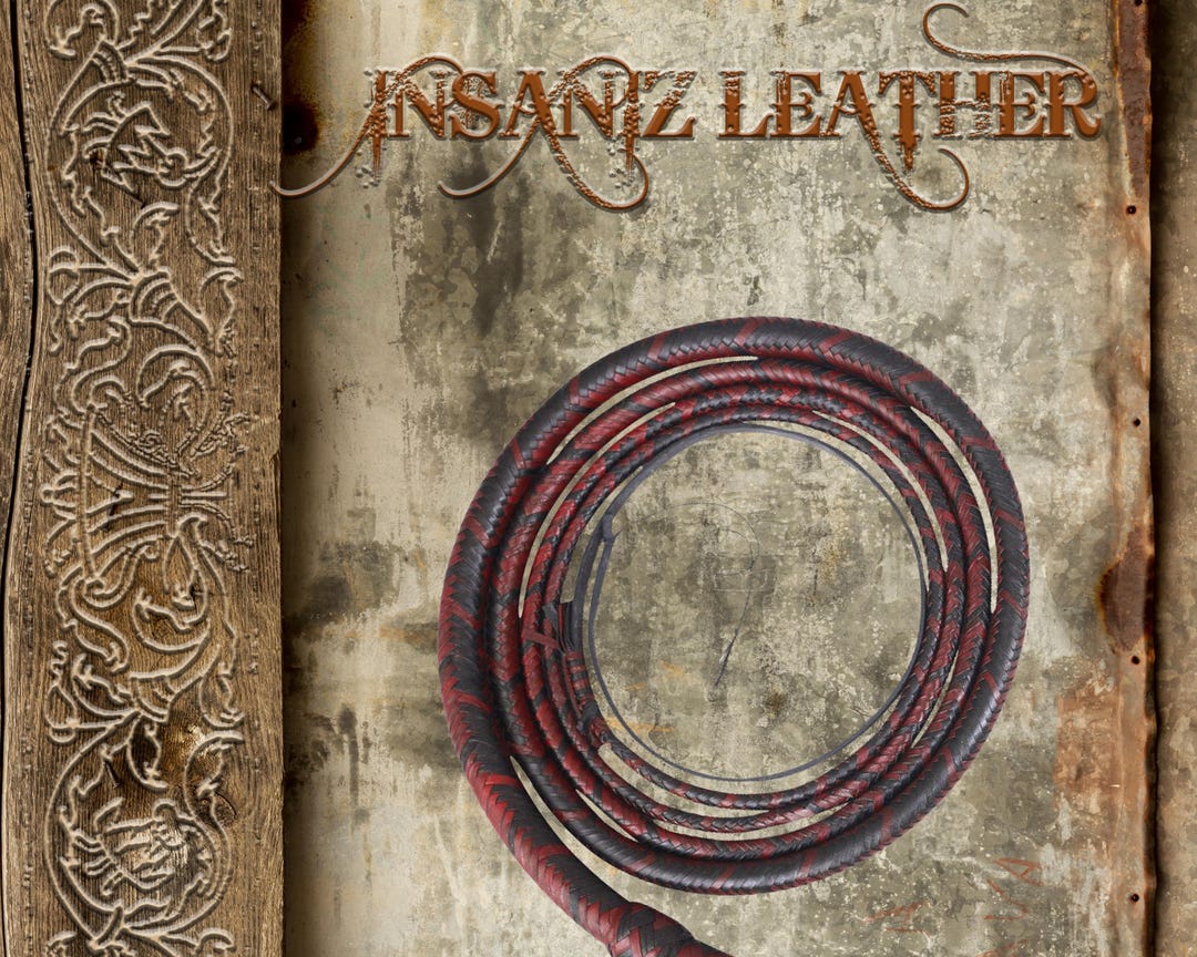 Handcrafted Kangaroo Leather Bullwhip Equestrian Whip for Adults ...
