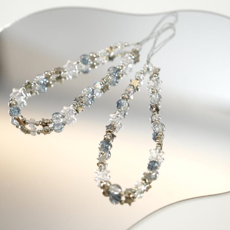 Silver Star Phone Strap - Etsy